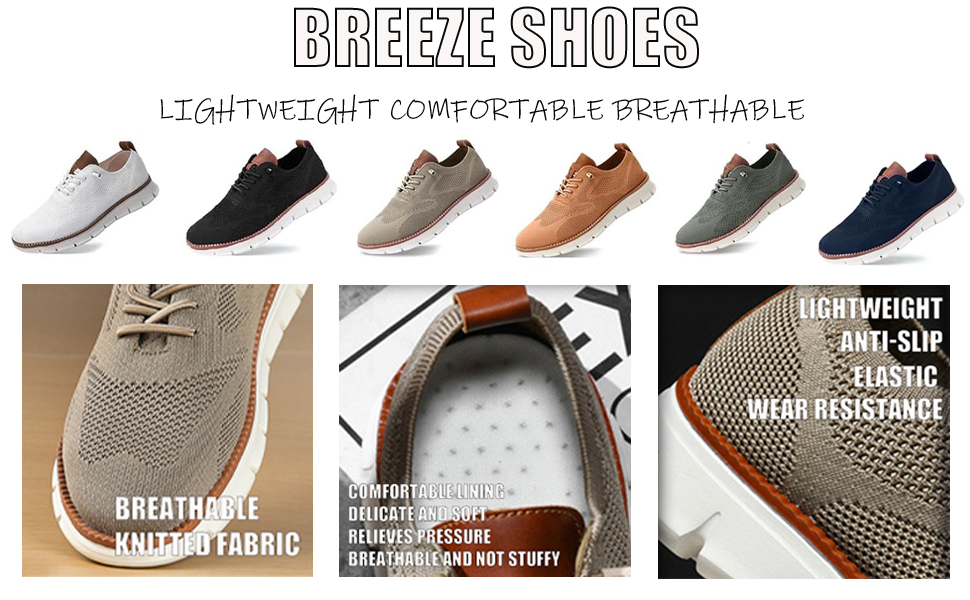Amazon.com | Breeze Shoes - Lightweight Breathable Mesh Sneakers for All-Day Comfort | Sneakers