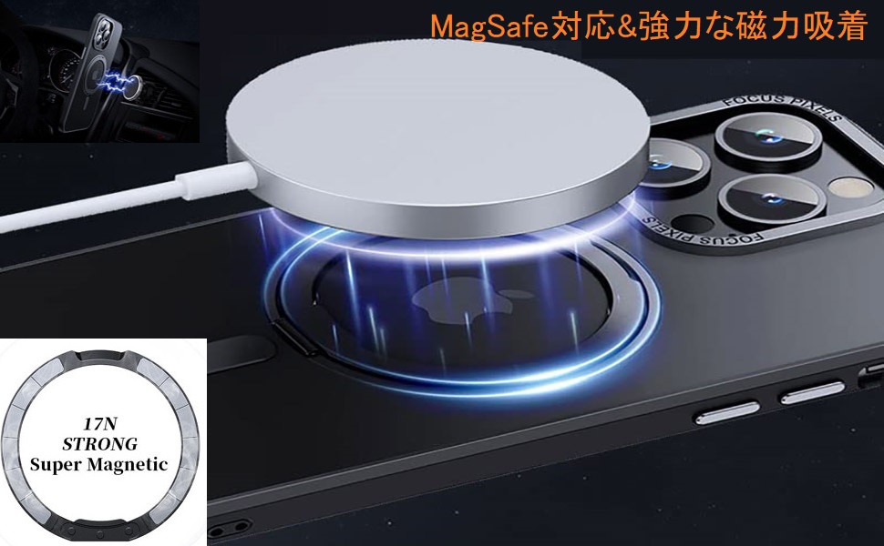 Amazon.co.jp: Google Pixel 8 Pro 用 ケース Magsafe対応【360°回転可能な Magsafeリングスタンド ホルダー 一体型・ストラップ1種付き ...