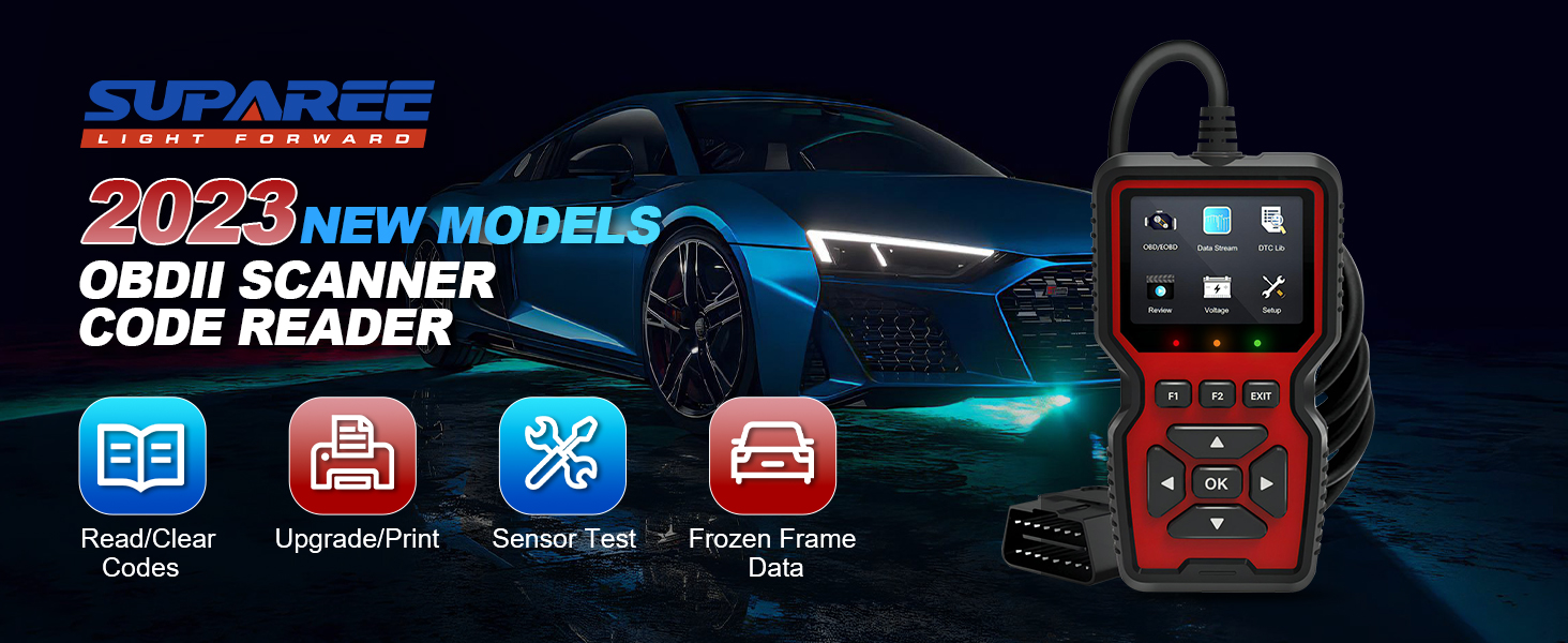Amazon.com: SUPAREE OBD2 Scanner Diagnostic Tool Check Engine Fault ...