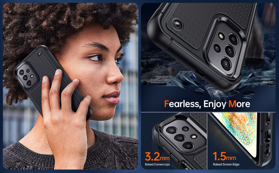 Amazon.com: LeYi for Samsung Galaxy A13-5G Case: Samsung [A32] [A23] [A04S] Case with 2 Pack ...