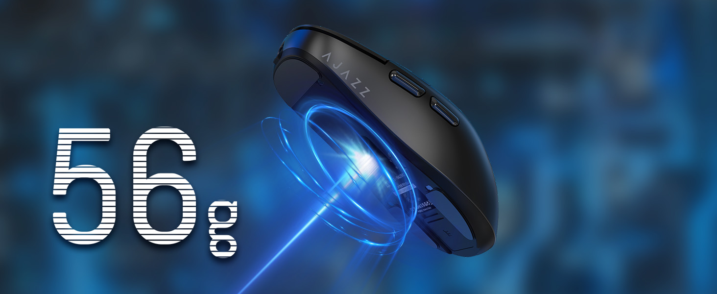 Amazon.com: Ajazz AJ159 Dual Mode Lightweight Gaming Mouse with Type C Wired and USB Receiver ...