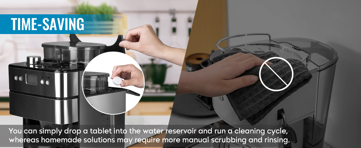 Amazon.com: Poesie 30 Count Coffee Machine Cleaning Tablets, Coffee ...