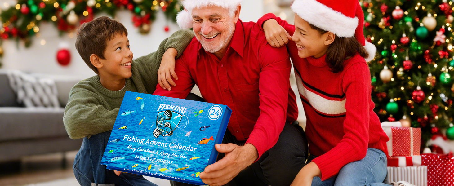 Amazon.com: Christmas Advent Calendar 2025: Fishing Lure 24 Days Christmas Countdown Calendar ...