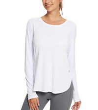 BALEAF Women's Sun Shirts UPF 50+ Long Sleeve Hiking Tops Lightweight Quick Dry UV Protection ...