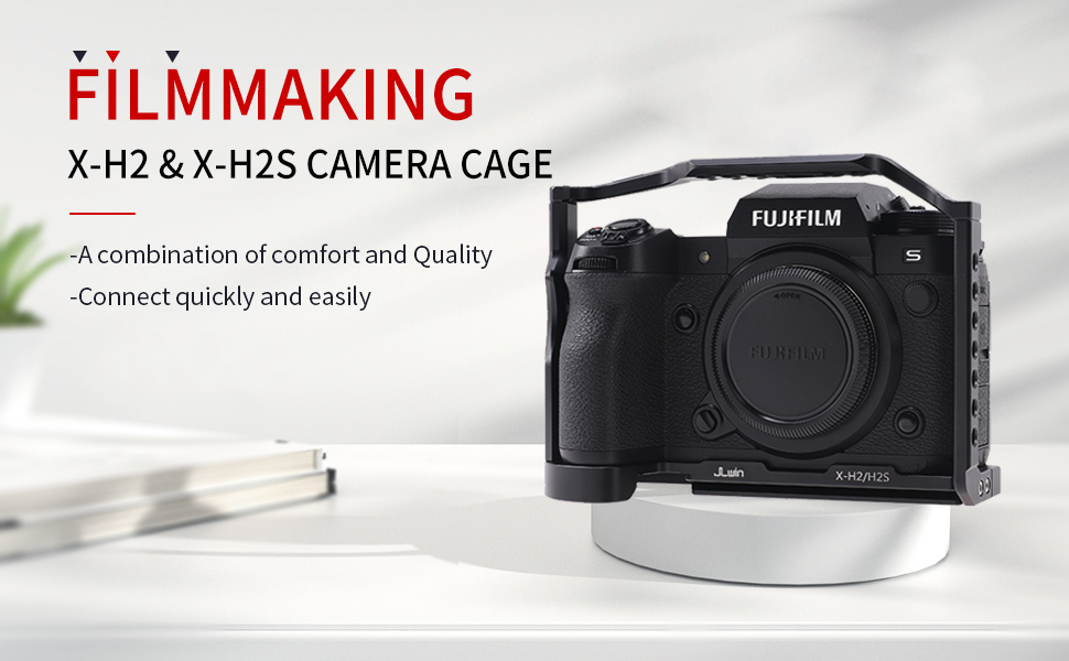 Amazon.com : Foto4easy Aluminum Alloy X-H2 X-H2S Cage for Fujifilm X-H2&X-H2S Mirrorless Digital ...