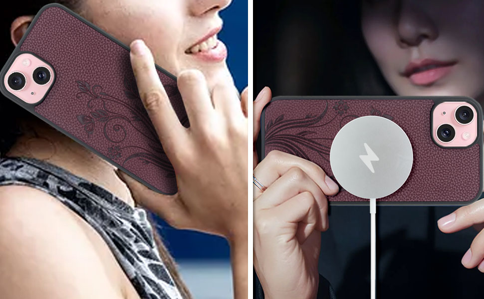 Amazon.com: Lacass Compatible with MagSafe Case Wallet for iPhone 13 / iPhone 14 / iPhone 15, 2 ...