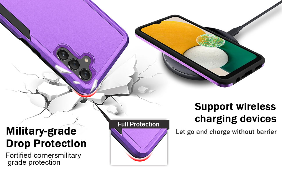 Amazon.com: Samsung Galaxy A13 5G Case with Screen Protector, Full Body Protection Durable ...