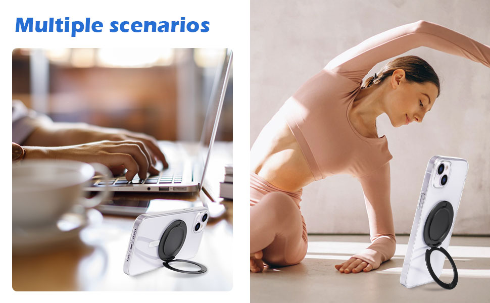 Amazon.com: GCQOO Magnetic Phone Ring Holder for PopSocket Kickstand for iPhone 12 13 14 15 ...