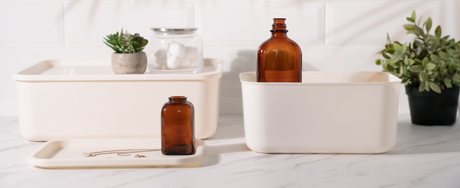 Amazon.com: IRIS USA 7 Qt. Plastic Basket Storage Bins with Lids, Small ...