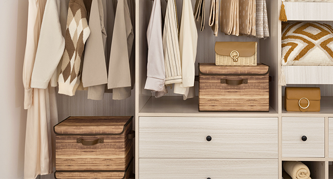 Amazon.com - GRANNY SAYS Storage Boxes with Lid, Fabric Storage Bins ...