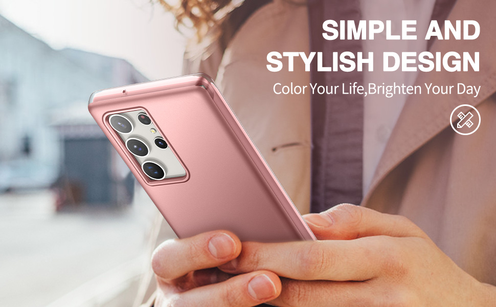 Amazon.com: SURITCH for Samsung Galaxy S23 Ultra Case, [Built-in Screen Protector] [Dual-Layer ...