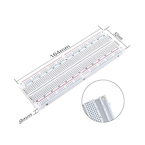 ELEGOO 3pcs Breadboard 830 Point Solderless Prototype PCB Board Kit for ...