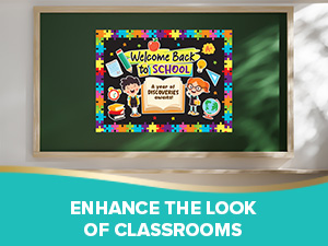 Amazon.com: Decorably 80 Pcs Back to School Bulletin Board Set with ...