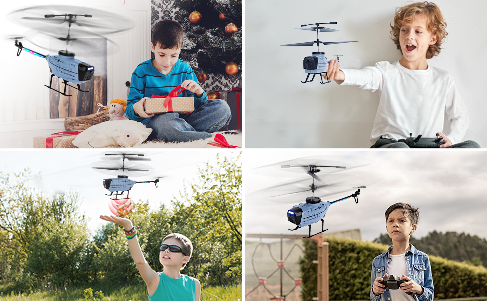 VATOS Remote Control Helicopter Obstacle Avoidance,2.4GHz RC with 3.5 Channels,Remote Plane One ...