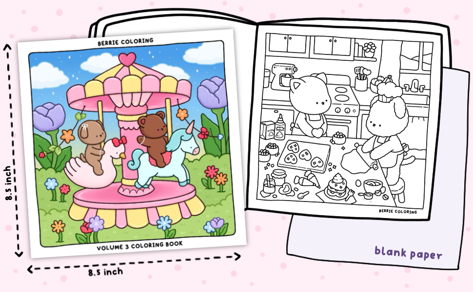 Amazon.com: Berrie Coloring Volume 3: Cute and Cozy Coloring Book for Adults & Kids Featuring ...