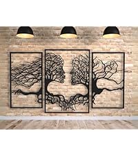 Amazon.de: VAILLA Wanddeko, Wandbild aus Holz, Home Wall Art Dekoration 3D, Moderne Bilder für ...