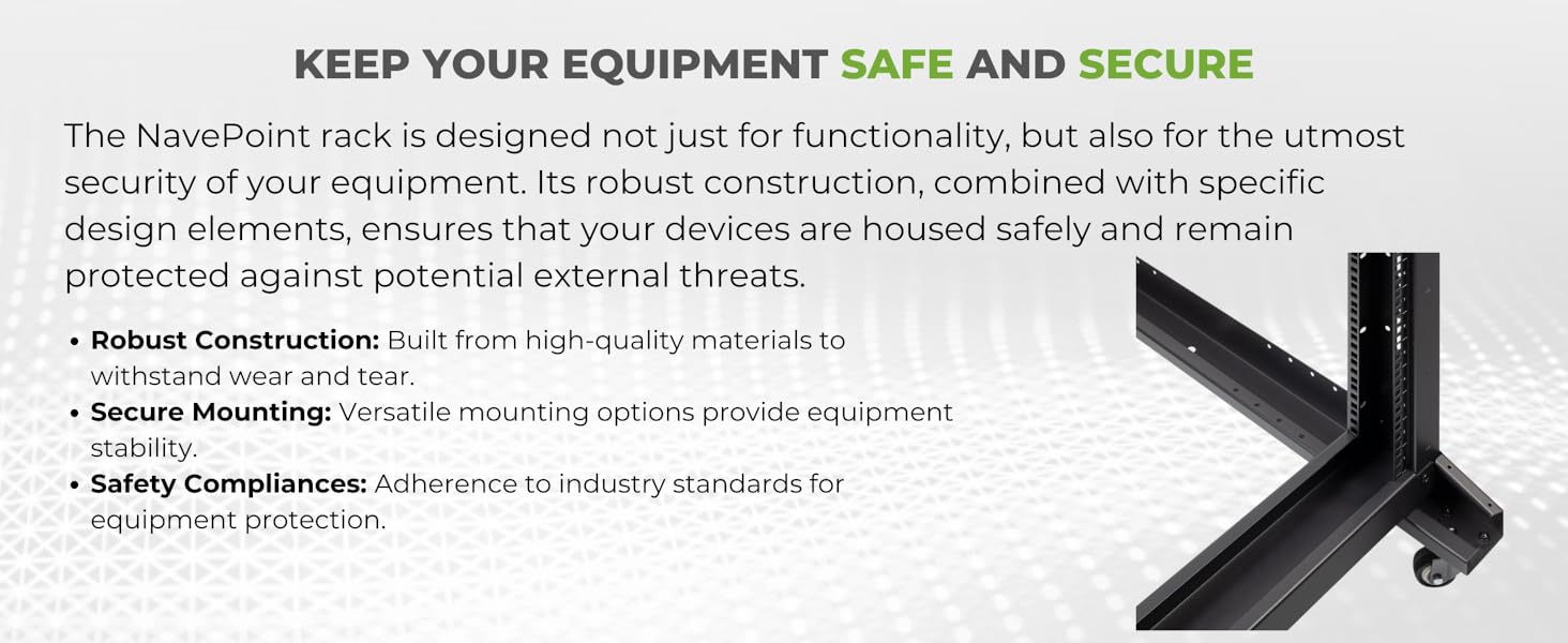 Amazon.com: NavePoint 42U Server Rack, 4-Post Open Frame Rack for 19" Networking Equipment ...