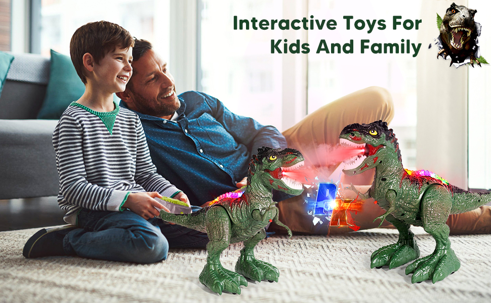 Amazon.com: Remote Control Dinosaur ,Realistic Dinosaur Toys for Kids 3-5,5-7,2.4GHZ ...