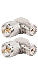 Amazon.com: MOOKEERF PL-259 UHF Male Plug Crimp Coax Connector Adapter for RG58 LMR195 3D-FB ...