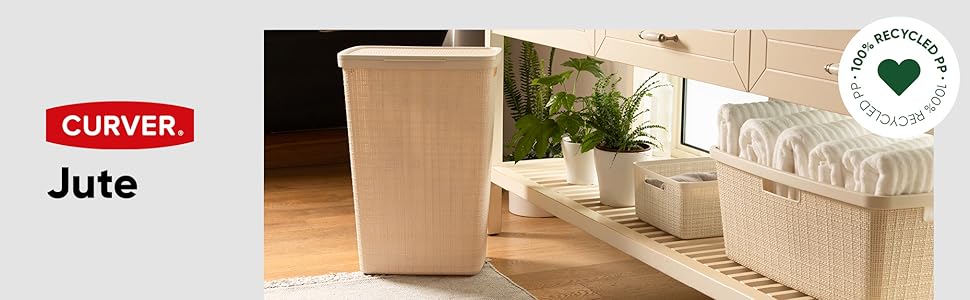 CURVER Jute Laundry Basket - Grey : Amazon.co.uk: PC & Video Games