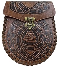 HiiFeuer Medieval PU Leather Buckle Arm Bracers, Knight LARP Retro ...