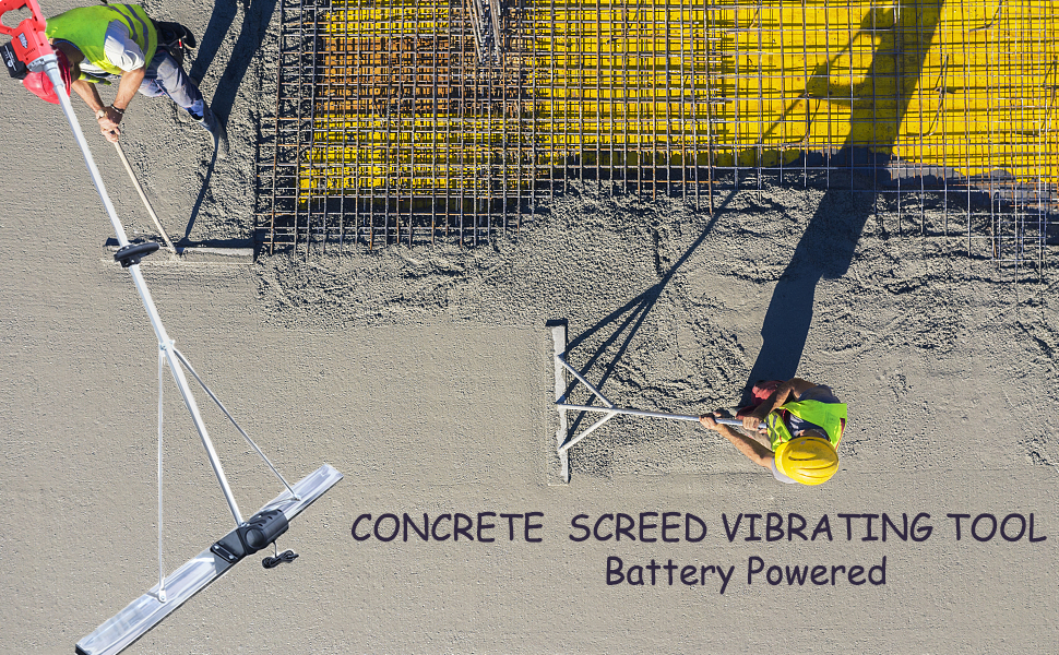Amazon.com: Power Concrete Screed, Cordless Cement Screed Concrete Surface Smooth Finishing Tool ...
