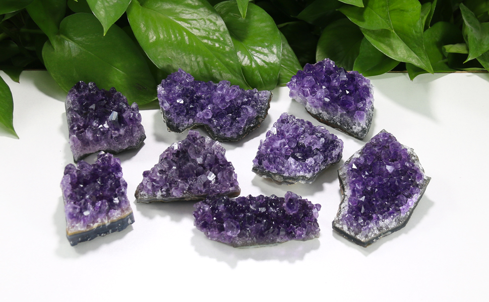 Nvzi Amethyst Crystal Rock, Real Amethyst Stone, Natural Purple ...