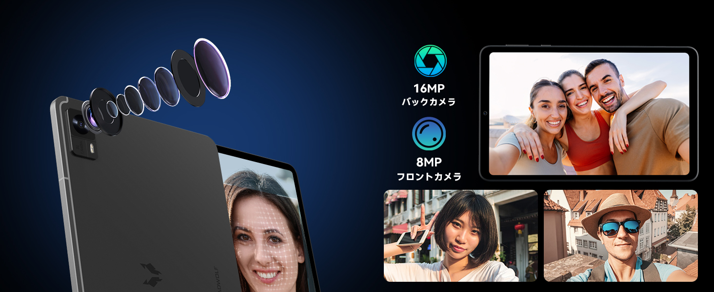 Amazon.co.jp: 【初登場 Widevine L1対応 G99】Headwolf HPad6 Pro Android 14 タブレット 12インチ、2000x1200 FHD ...