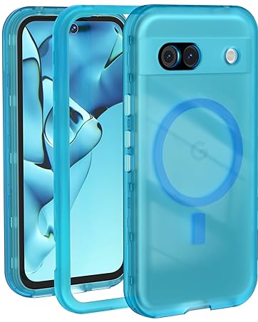 Amazon.com: ANNSD for Google Pixel 8a Case, Magnetic Shockproof Pixel 8A Case, Translucent ...