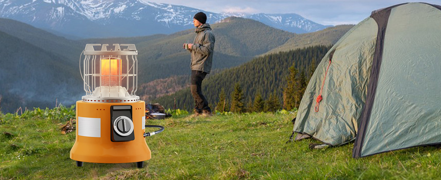 Amazon.com: SEEYANG Patio Tent Propane Heater, Portable Propane Tank Top Heater, Camping Gas ...