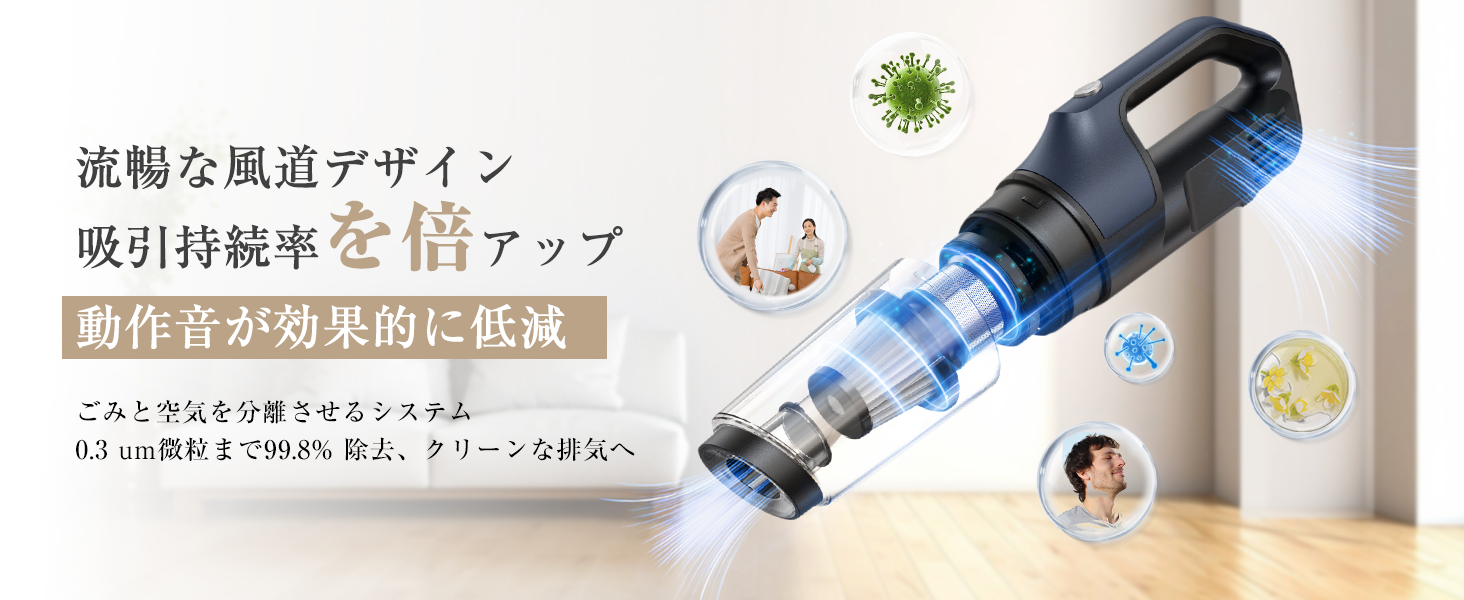 Amazon | 掃除機 コードレス 【0.54kg超軽量ボディ 2024夏初売り】 12Kpa強力吸引力 2WAY スティッククリーナ&ハンディ掃除機 多重濾過 HEPAフィルター 静音 ...