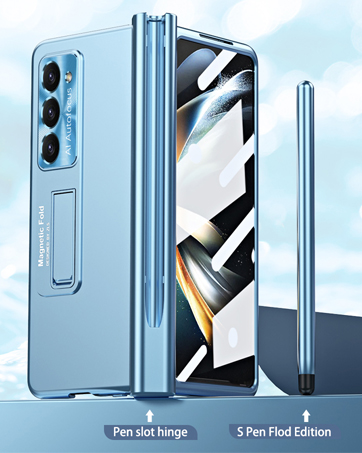 Miimall Case Compatible with Samsung Galaxy Z Fold 5 Case, Z Fold 5 Tempered Glass Screen ...