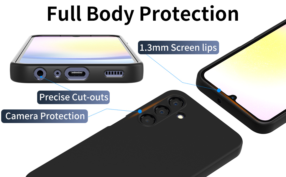 Amazon.com: Foluu Silicone Case for Samsung Galaxy A25 5G, Liquid Gel Rubber Bumper Case with ...