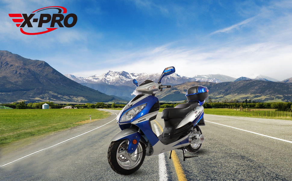 Amazon.com: X-PRO 200 Adult Scooter EFI Fuel Injection Scooter ...