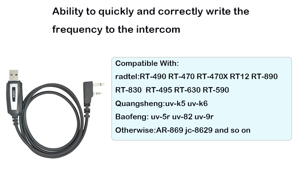 Amazon.com: radtel USB Programming Cable for RT-920 RT-470 RT-470X, UV ...