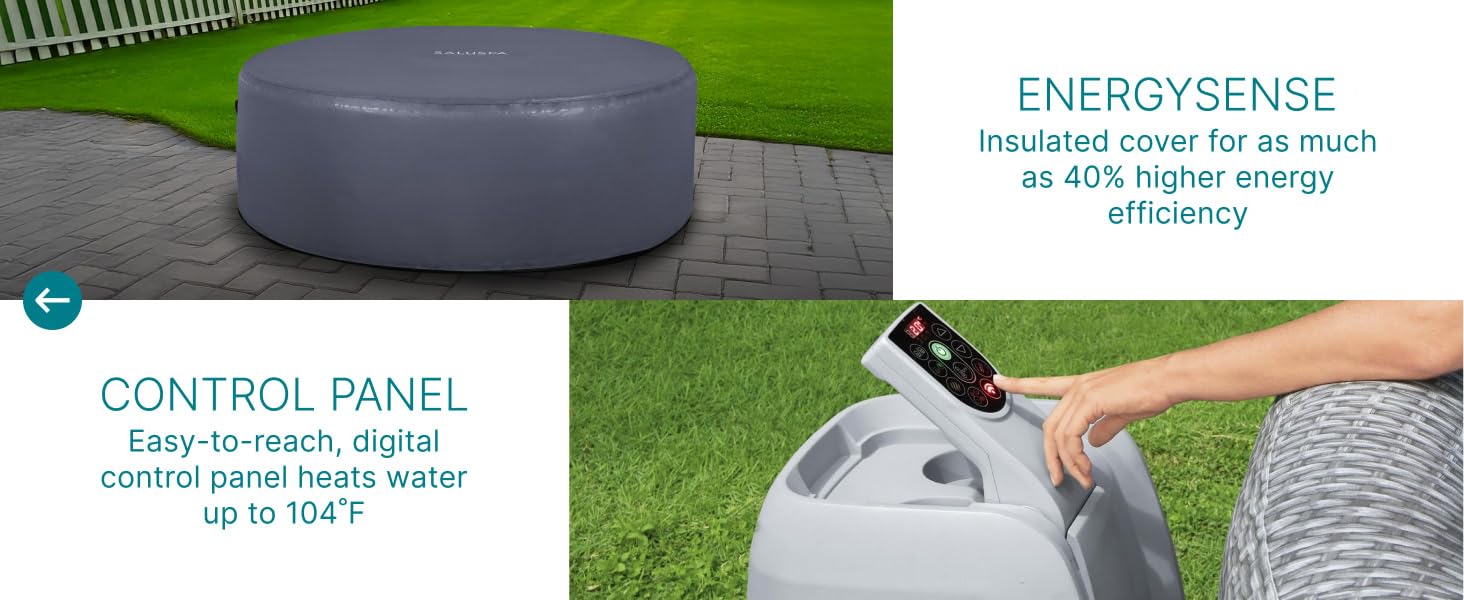 Amazon.com : Bestway SaluSpa Honolulu AirJet Large Round 4 to 6 Person Inflatable Hot Tub ...