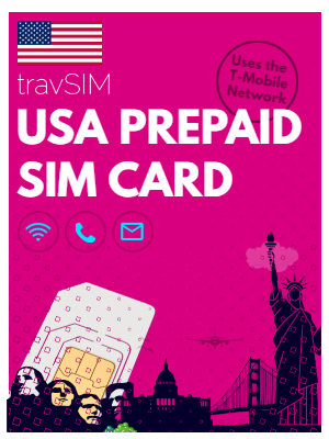 travSIM USA SIM Card | T-Mobile Network | 50GB data at 4G/5G speeds | SIM for the USA has ...