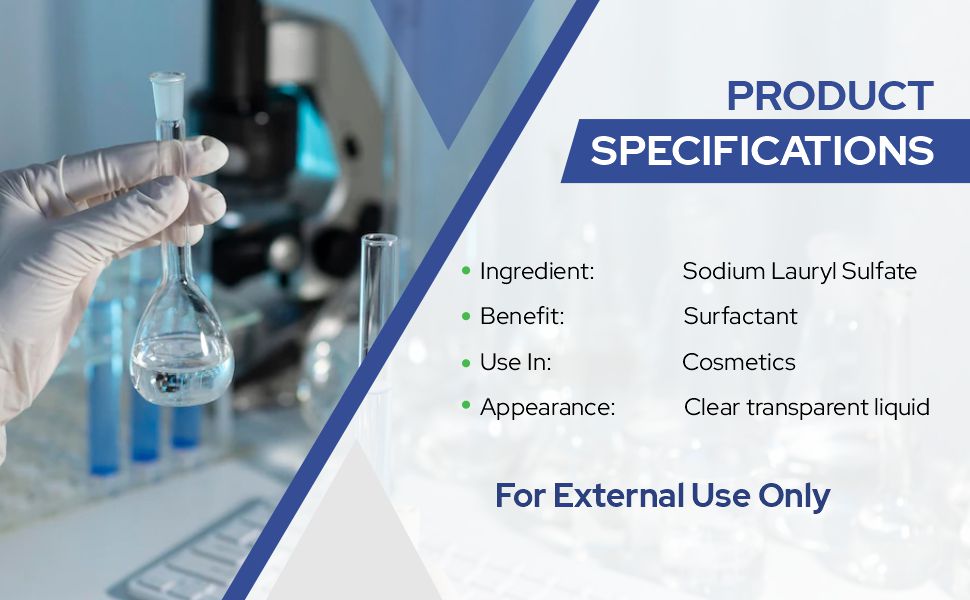 Amazon.com: Myoc Sodium Lauryl Sulfate-240 Ml (8.11 Fl.Oz), Sodium Lauryl Sulfate for Liquid ...