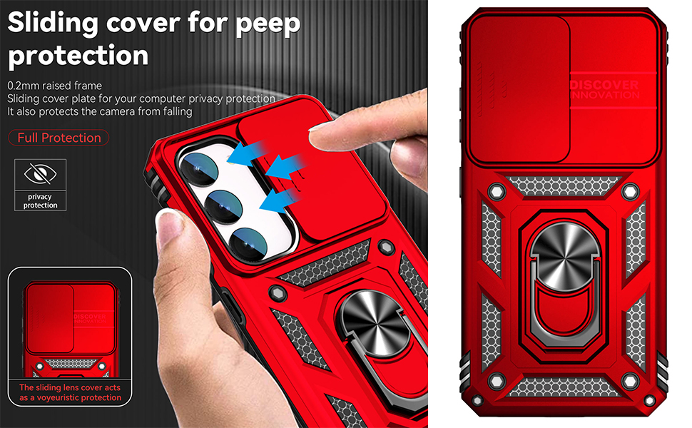 Amazon.com: SunStory for Samsung Galaxy S23 FE 5G Case with HD Screen Protector & Slide Camera ...