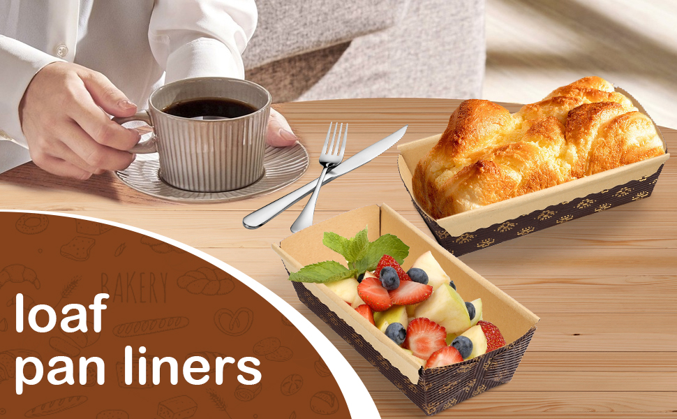 Amazon.com: Tcucina Baking Paper Mini Loaf Pans 25 Pack Disposable, 6x2.5 IN 13 OZ Food Grade ...