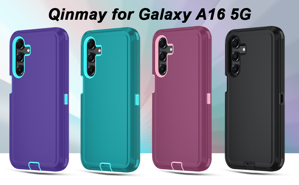 Amazon.com: Qinmay Phone Case for Samsung Galaxy A16 5G Case with HD Screen Protector, Heavy ...