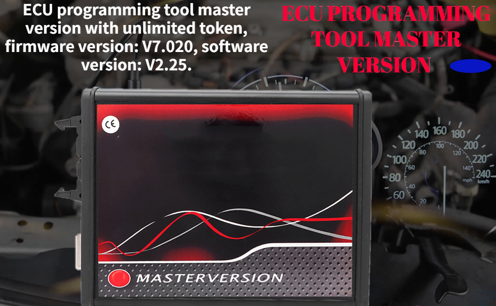 KTAG V7.020 ECU programming tool with red PCB US plug 100-240V ...