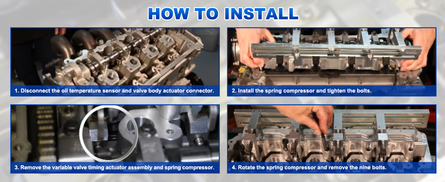 Amazon.com: 10259A 10259B Engine Actuator Spring Compressor Assembly Tools Compatible with 2012 ...