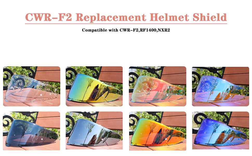 Amazon.com: CWR-F2 Shield Motorcycle Helmet Visor Accessories Compatible with Shoei RF-1400 ...