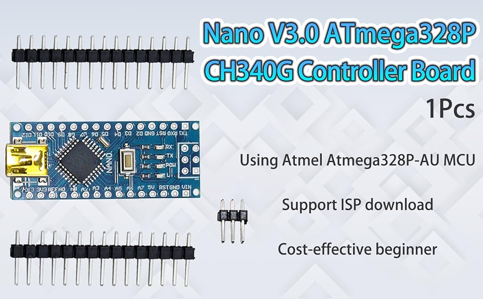 DIGISHUO Nano V3.0 ATmega328P CH340G 5V 16M Mini USB Micro Controller Board Development Board ...