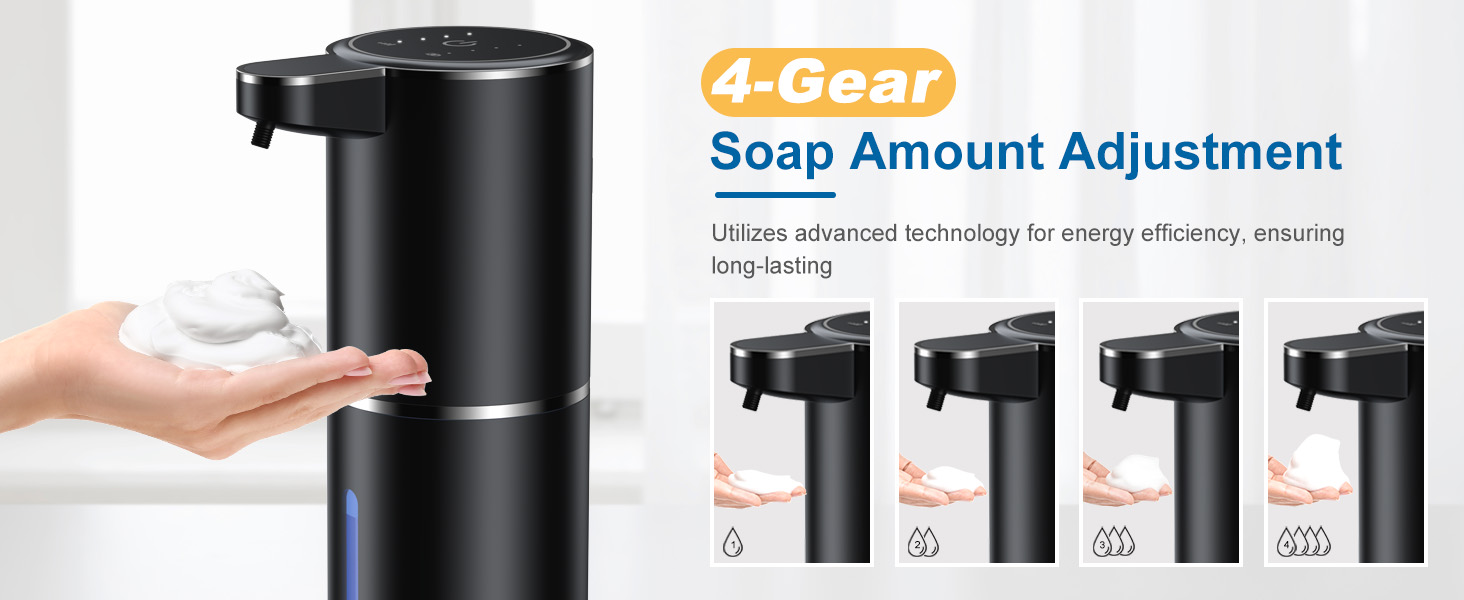 Amazon.com: Fantictas Automatic Foaming Soap Dispenser Foaming Hand Sanitizer Touchless 1200mAh ...