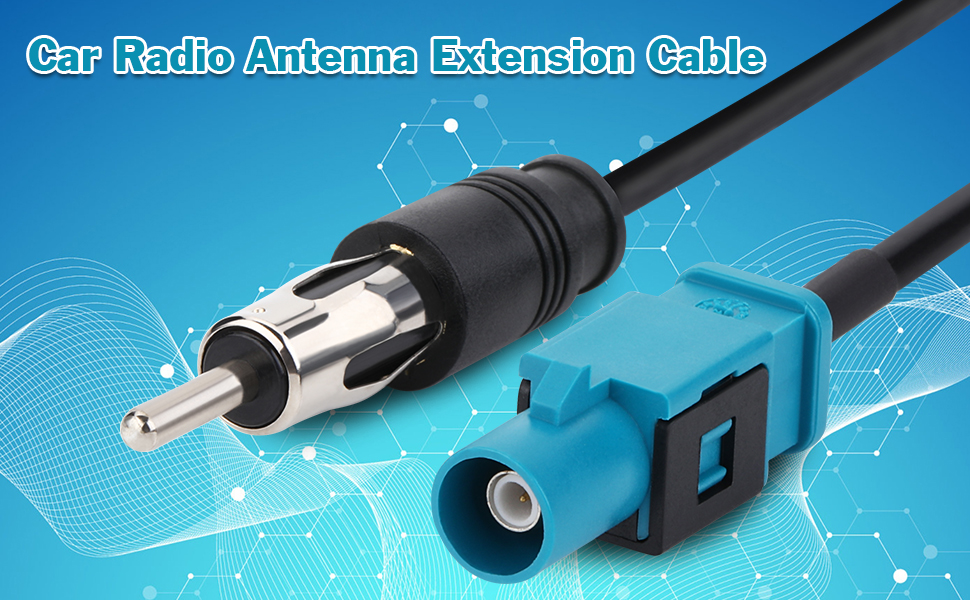 Amazon.com: BLTIATLE Universal Vehicle Car Stereo FM AM Radio Antenna Adapter Cable 12Inch Fakra ...