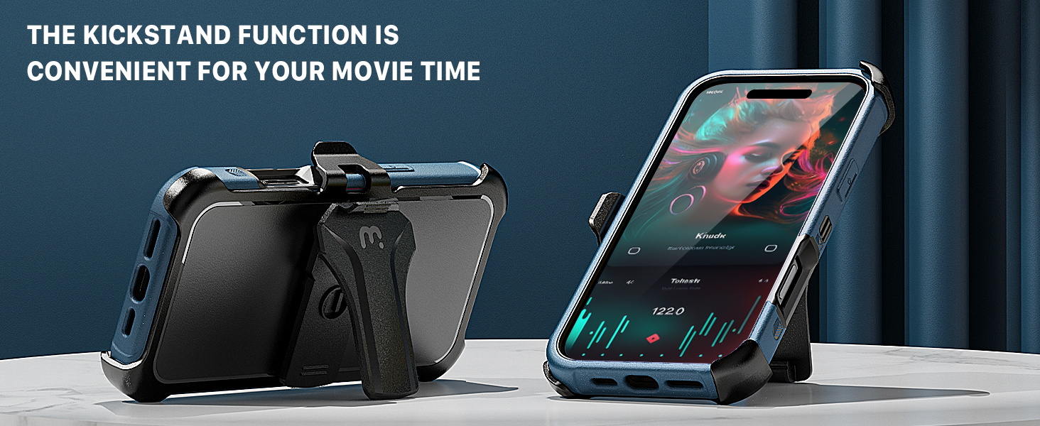 Amazon.com: M MYBAT PRO Maverick Series for iPhone 16 Pro 6.3 Case with Belt Clip Holster ...