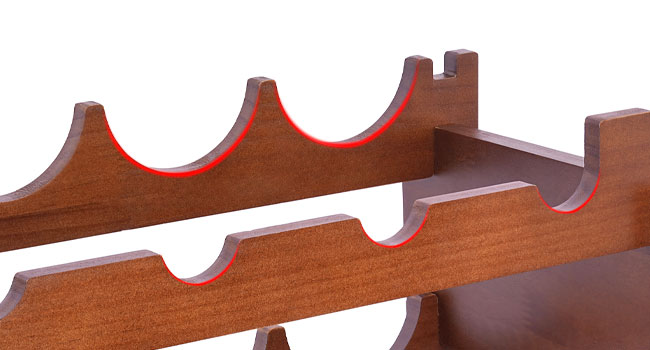 Amazon.com: IWNTWY Wine Rack, 12 Bottles 3-Tier Free Standing Wine Racks Stackable Wooden Wine ...