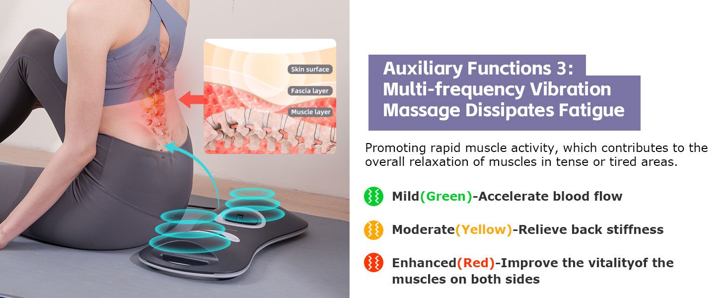 Amazon.com: ALPHAY Multifunctional Lumbar Traction Device with Dynamic Lumbar Stretching & Knead ...